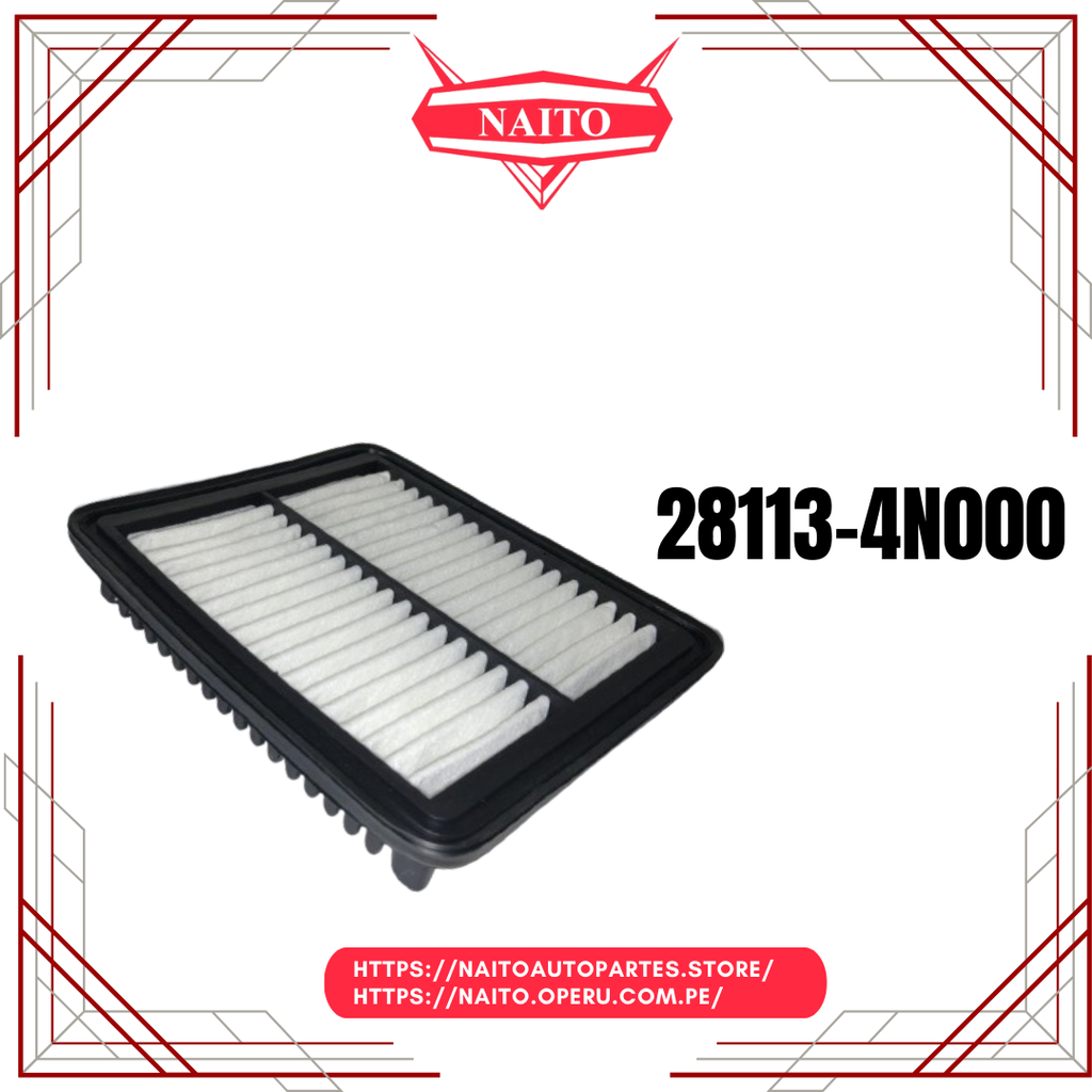 FILTRO DE AIRE 28113-4N000 | Naito Autopartes